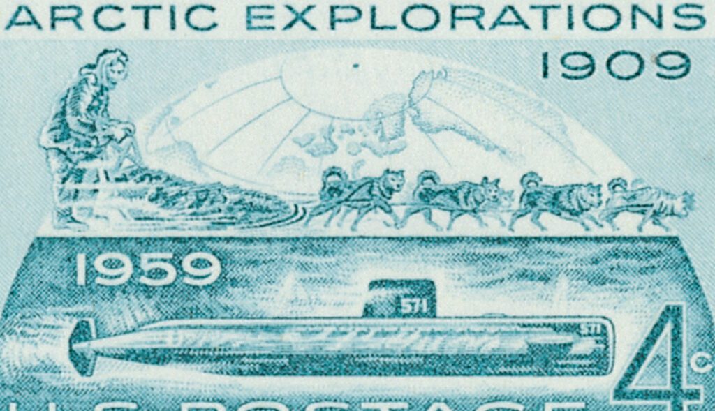 U.S. Launches First Nuclear Submarine — Mystic Stamp Discovery Center