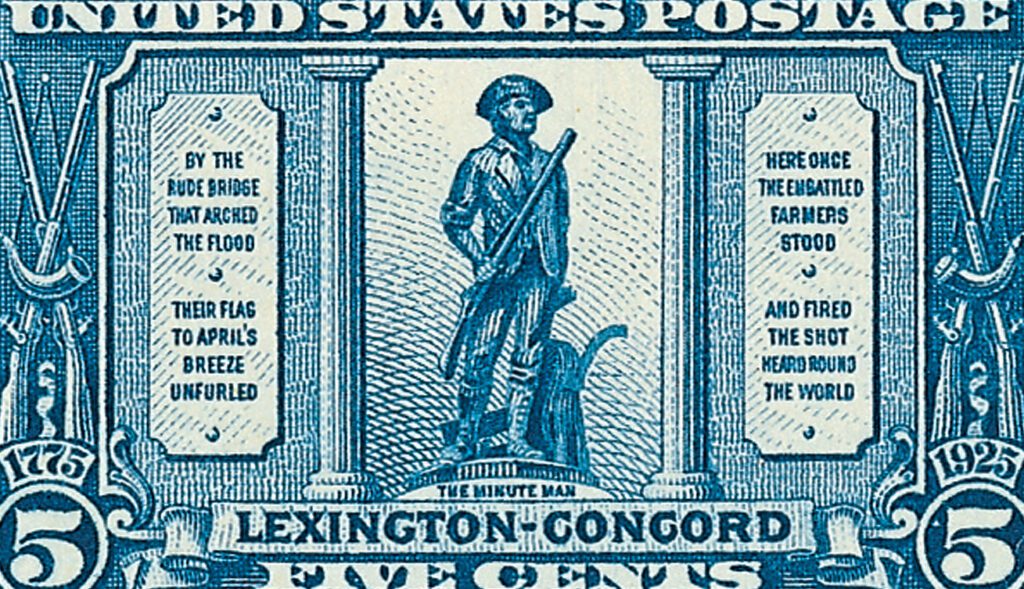 Battles of Lexington and Concord — Mystic Stamp Discovery Center