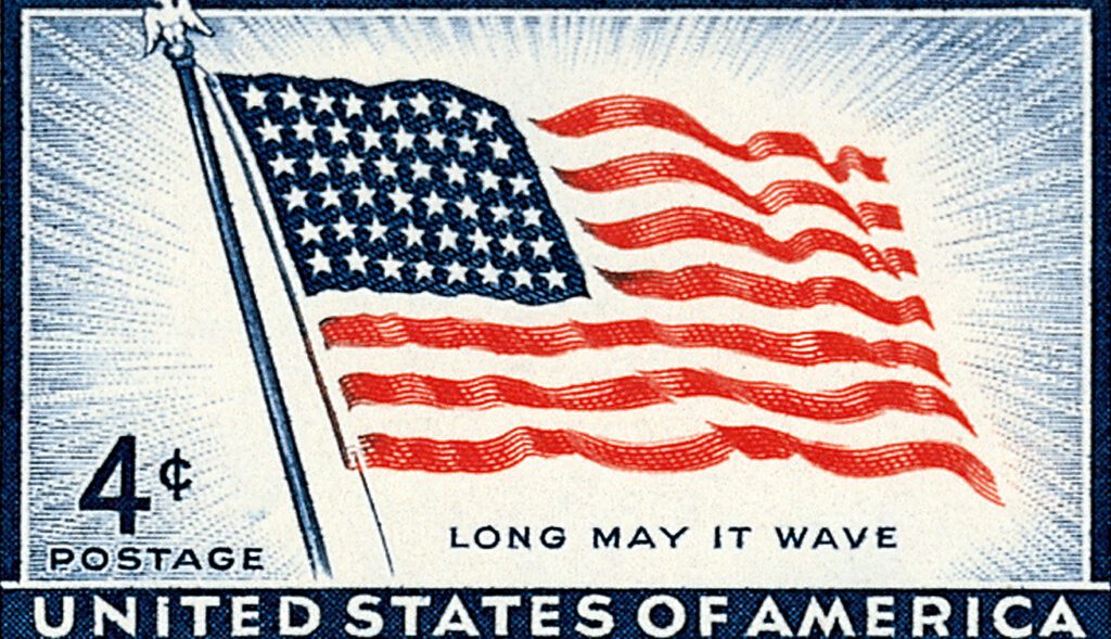 First US Flag Stamp — Mystic Stamp Discovery Center