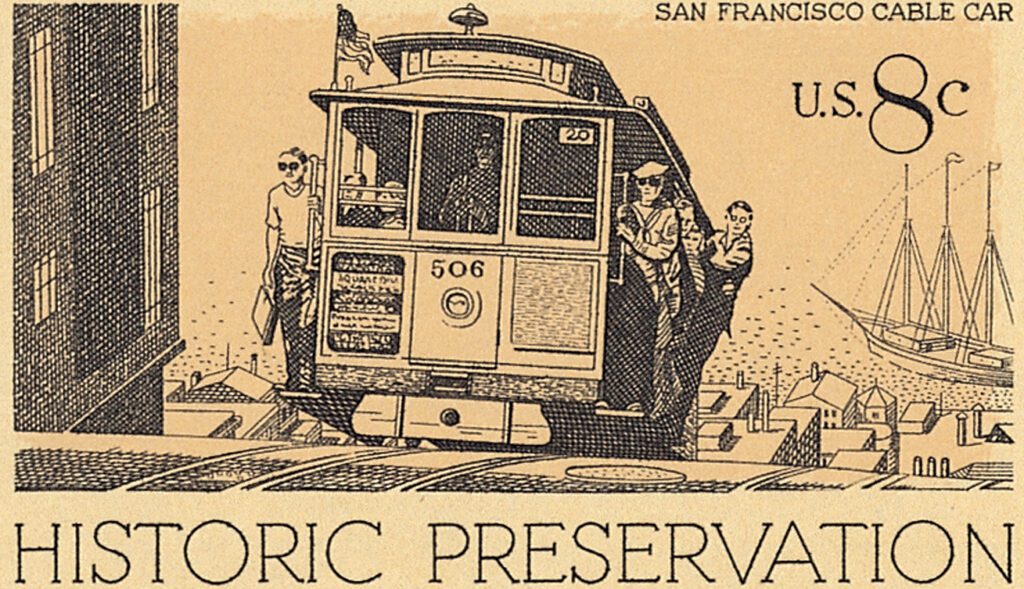 San Francisco’s First Cable Car — Mystic Stamp Discovery Center