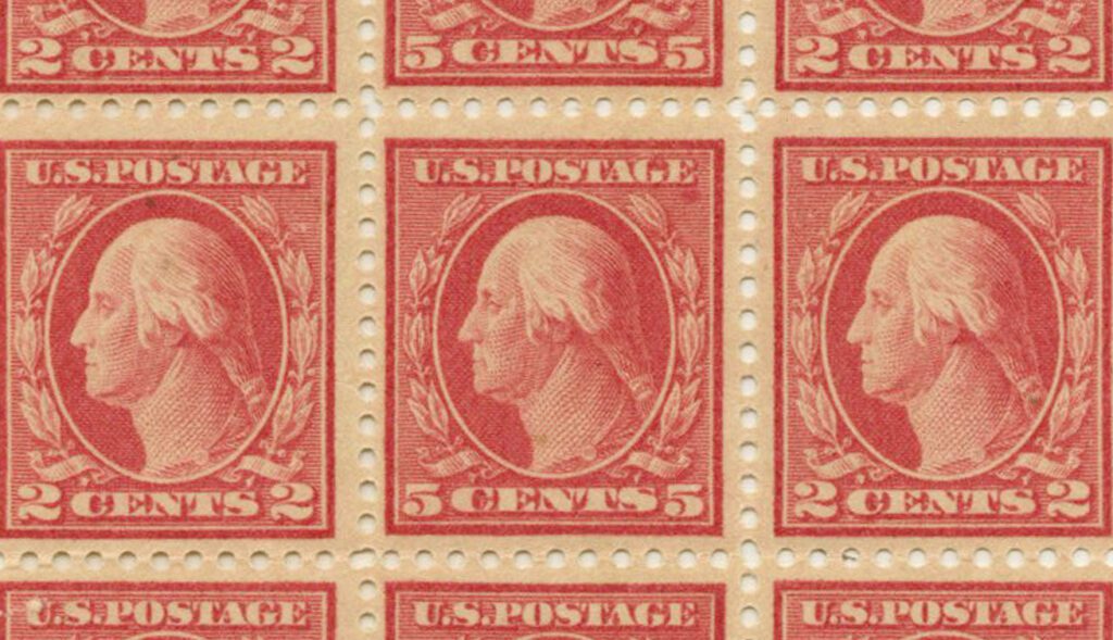 The 1916 5¢ Washington & Its Errors — Mystic Stamp Discovery Center