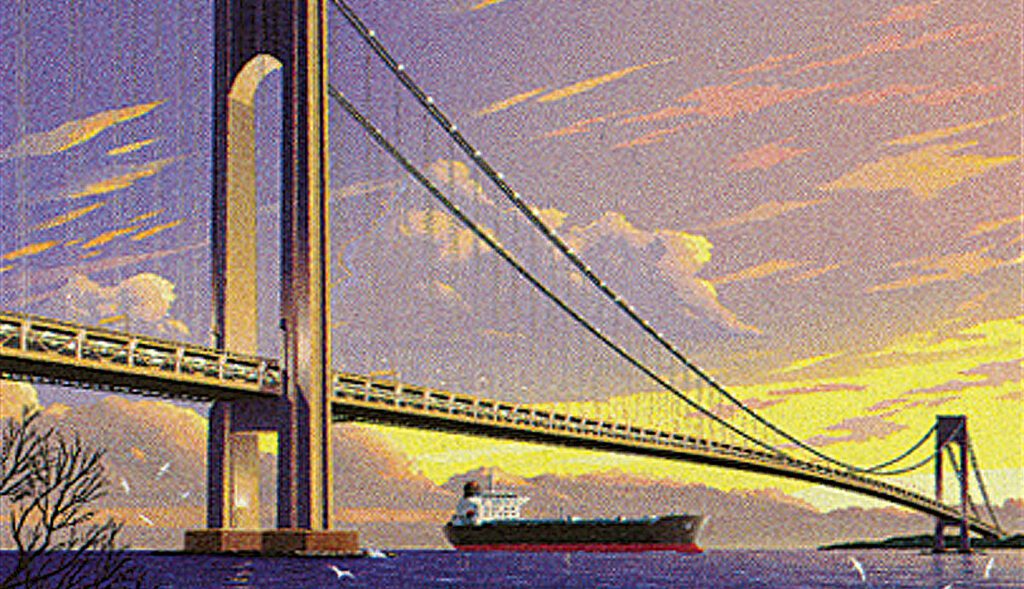 Verrazano-Narrows Bridge Opens — Mystic Stamp Discovery Center