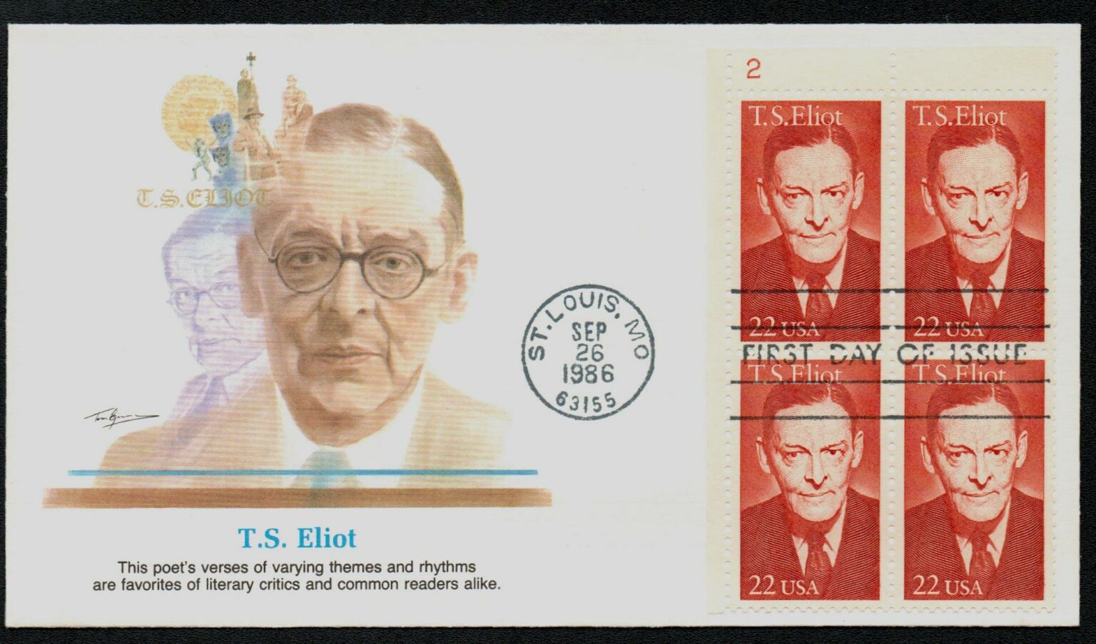 Birth of T.S. Eliot | Mystic Stamp Discovery Center