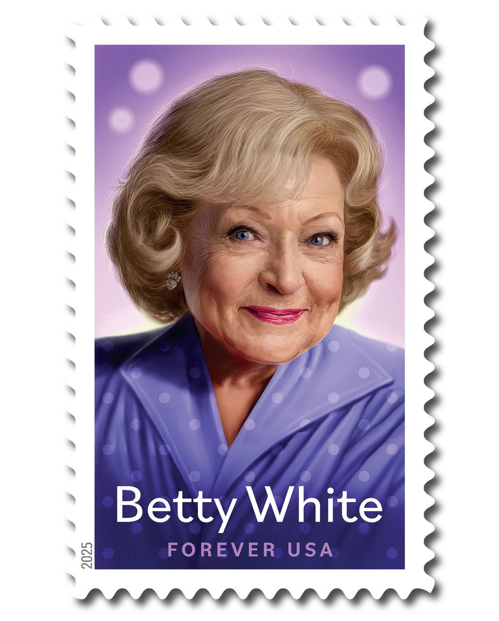 Betty White Stamp – Available Now! | Mystic Stamp Discovery Center