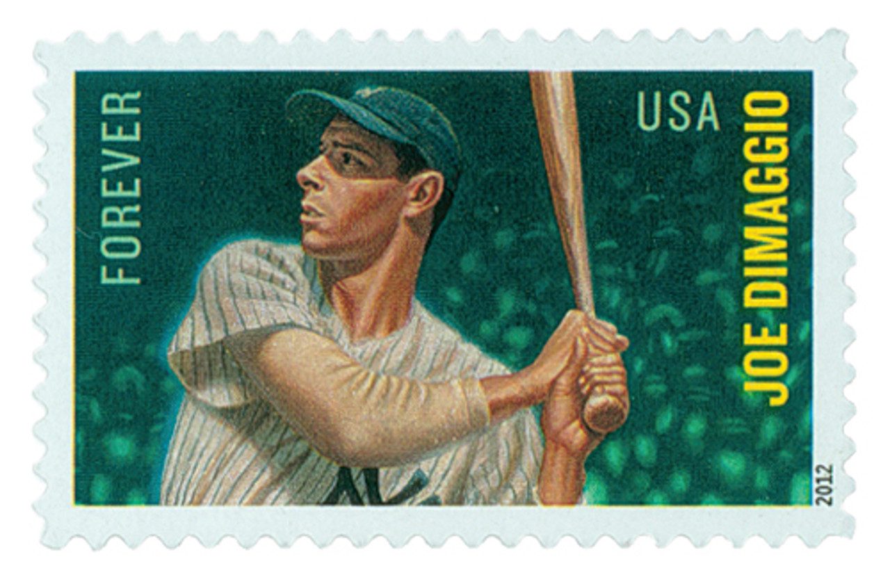 Joltin’ Joe DiMaggio Sets 56-Game Hitting Streak | Mystic Stamp ...