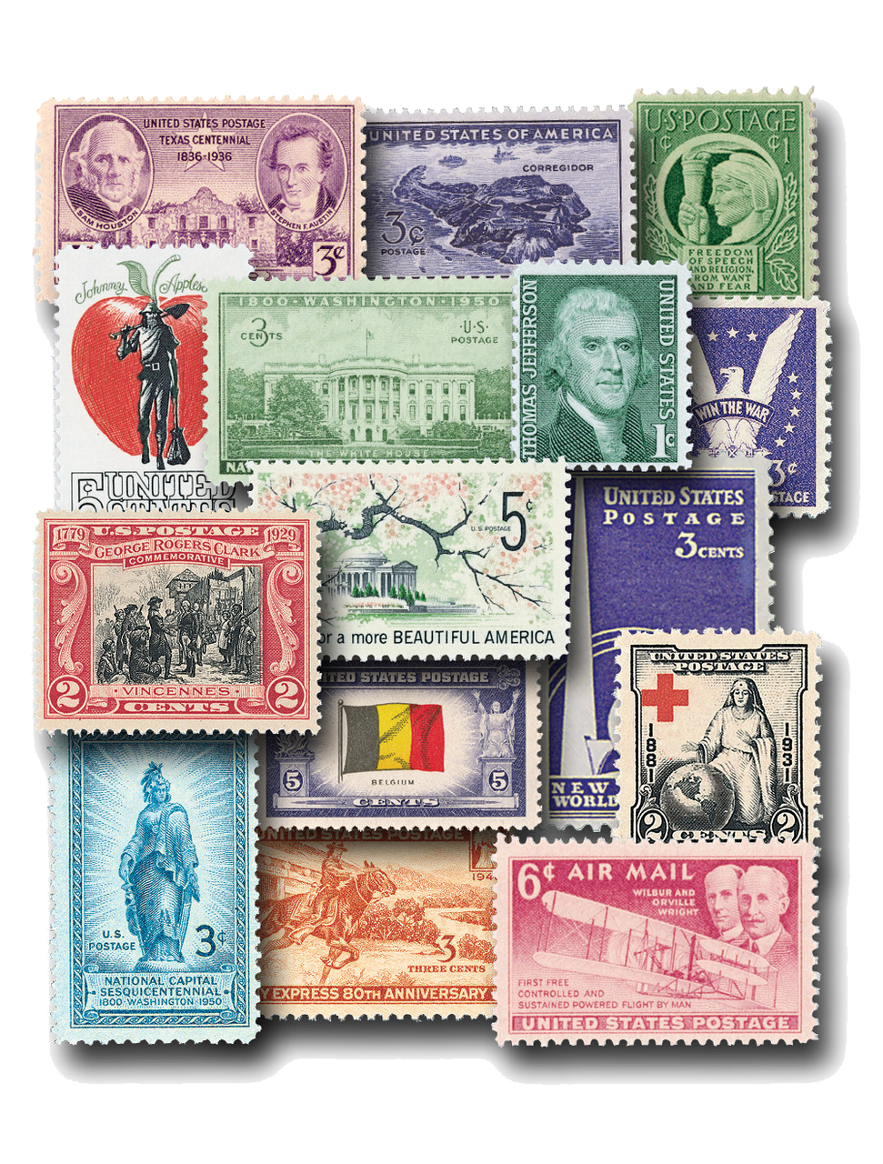 Newsmax 100 Mint US Stamps | Mystic Stamp Discovery Center
