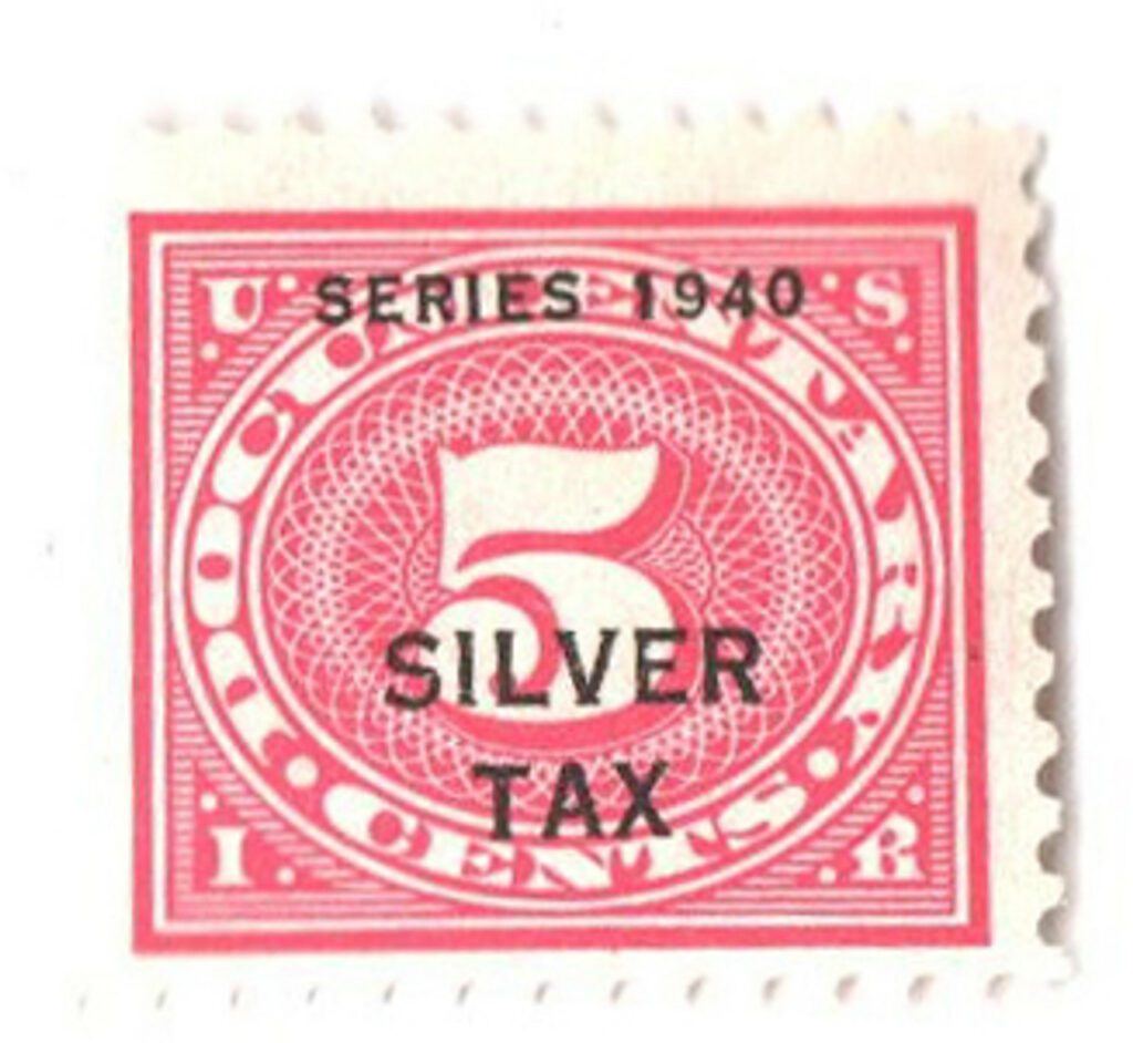 Silver Tax Stamps | Mystic Stamp Discovery Center