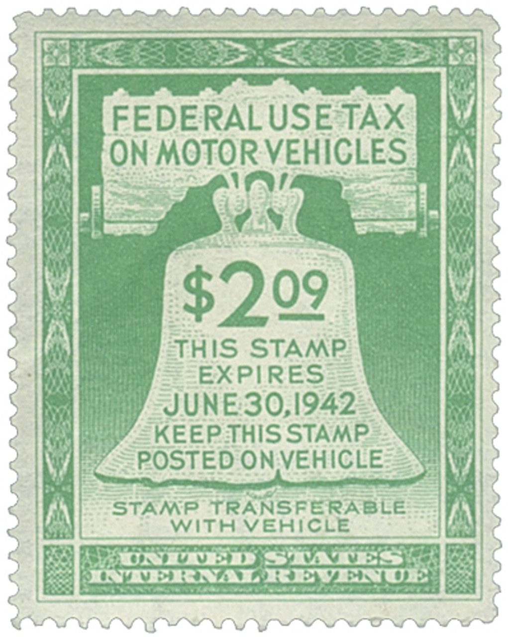 Motor Vehicle Use Tax Stamps | Mystic Stamp Discovery Center