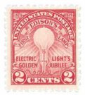 Edison’s First Successful Test of Electric Light Bulb | Mystic Stamp ...