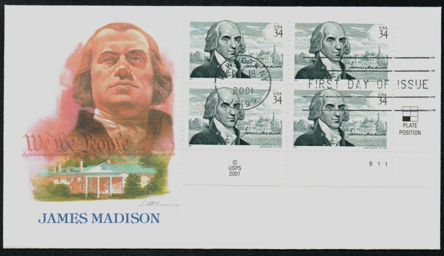 Happy Birthday, James Madison | Mystic Stamp Discovery Center